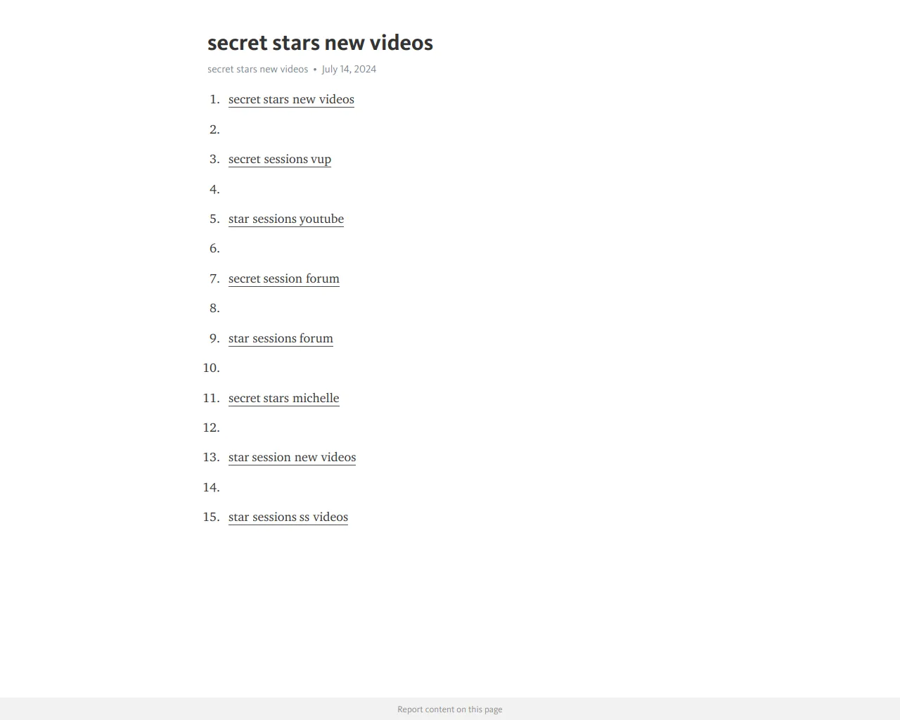 Report - telegra.ph/secret-stars-new-videos-07-14