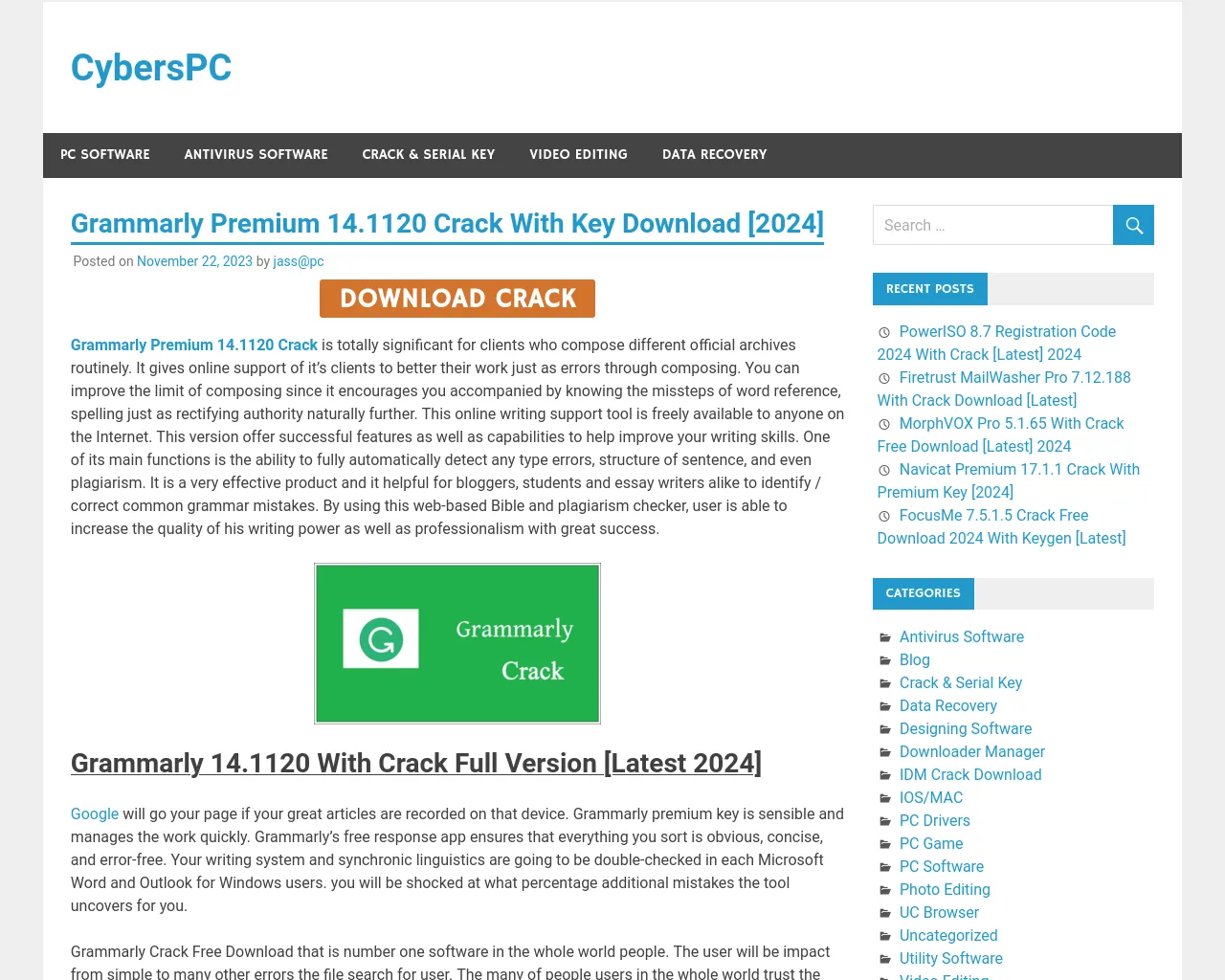 Report - cyberspc.com/grammarly-premium-crack-full-download